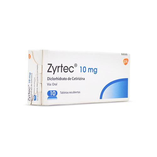 Drogas S&S - ZYRTEC 10 MG CAJA X 10 TABS