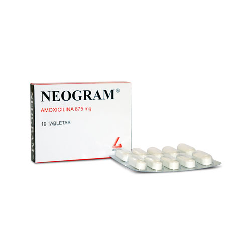 Drogas S&S - NEOGRAM 875 MG CAJA X 10 TABS