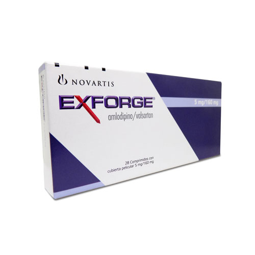 Drogas S&S - EXFORGE 5/160 MG ** CAJA X 28 TABS