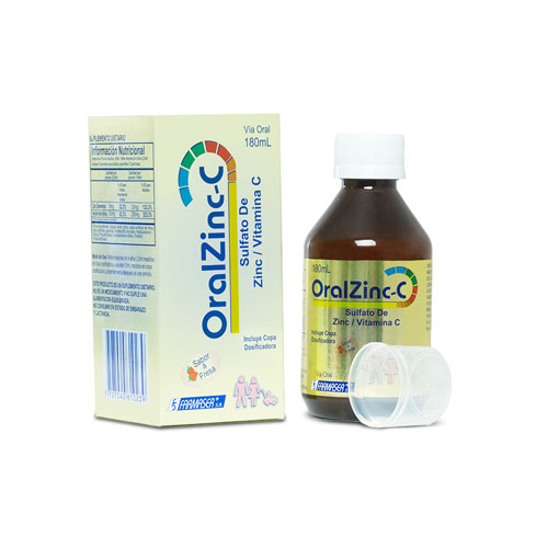 Drogas S&S - ORALZINC-C FRESA FCO X 180 ML