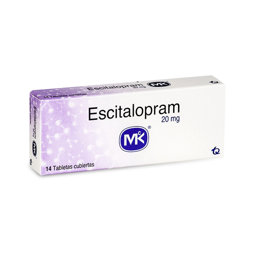 Drogas S&S - ESCITALOPRAM 20 MG MK CAJA X 14 TABS