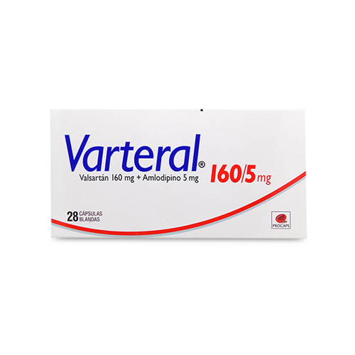 Drogas S&S - VARTERAL 160/5 MG CAJA X 28 CAPS