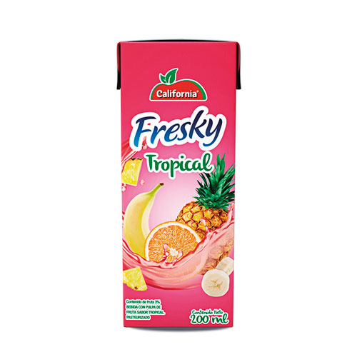 Drogas S&S - JUGO CALIFORNIA FRESKY TROPICAL CAJA X 200 ML