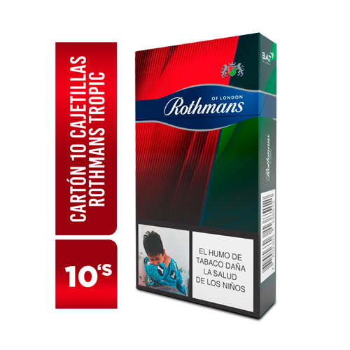 Drogas S&S - CIGAR. ROTHMANS TROPIC CAJA X 10 UNDS